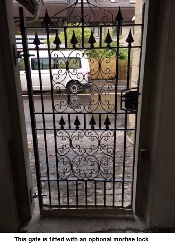 Royale Monarch Wrought Iron Style Metal Side Gate to Buy Online ...